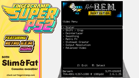 Super PS2 - Playstation 2 with Retro G.E.M. HDMI - Best Quality from ...